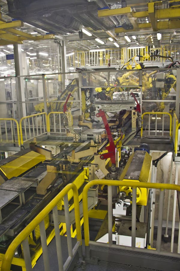 Automobile Assembly Shop Production Line Stock Image - Image of sheet ...