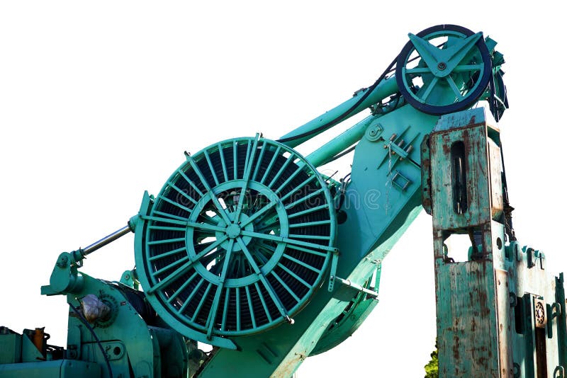 Machine Arm Isolated on White Stock Image - Image of industry, work ...