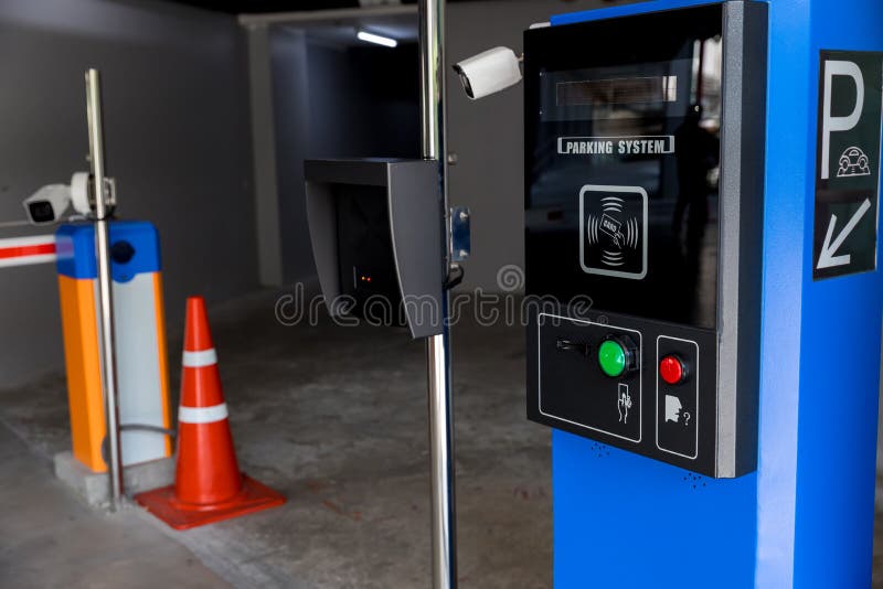 A Machine Automatics Card for Car Park. Automatics Card for Parking in ...