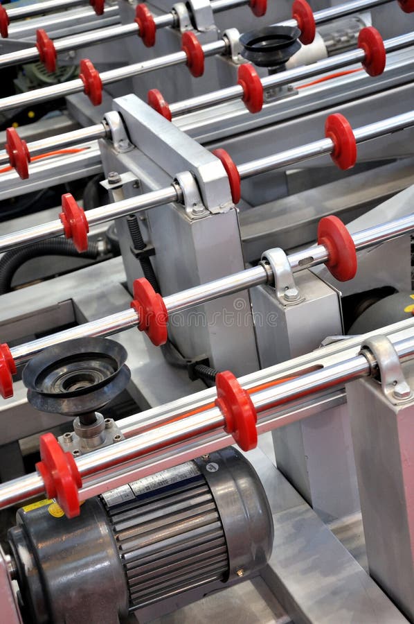 Machine Avec Le Rouleau Pour Le Transport Industriel Image stock ...