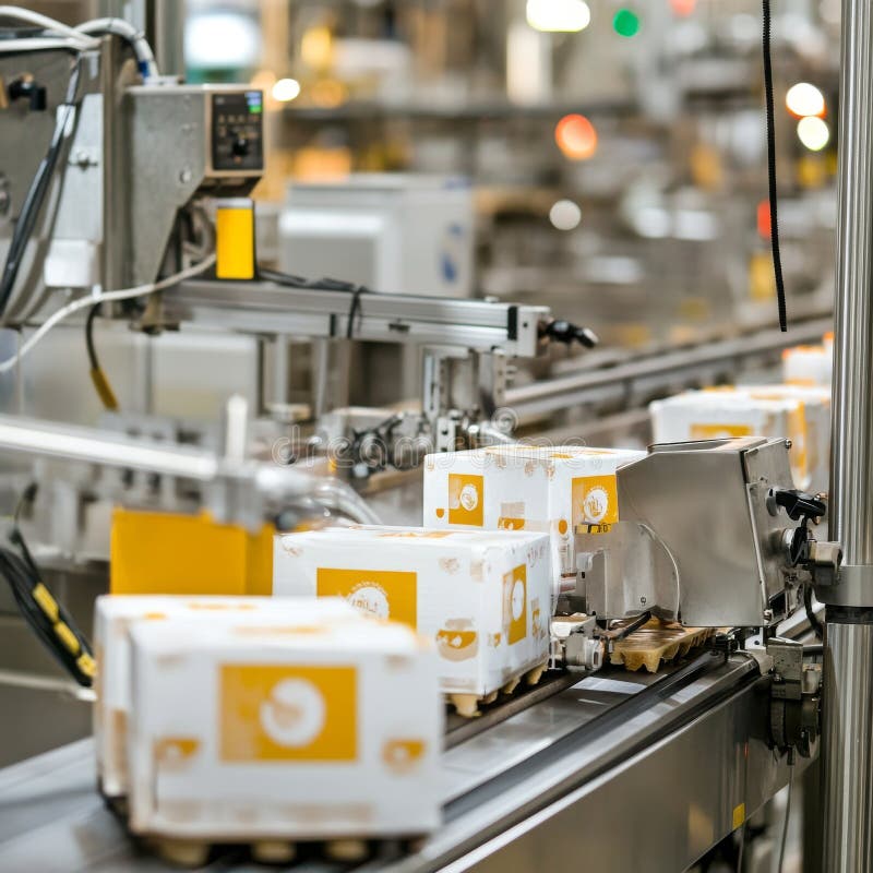 Machine-based System for Filling Cups with Creamy Substances Stock ...