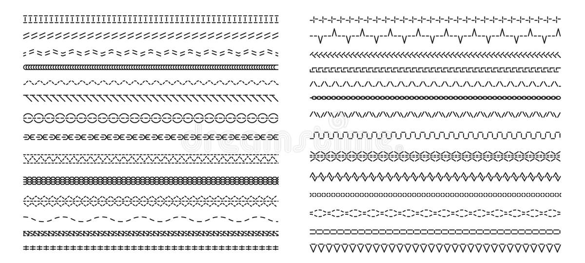 Black Stitch Pattern Stock Illustrations – 13,446 Black Stitch Pattern ...
