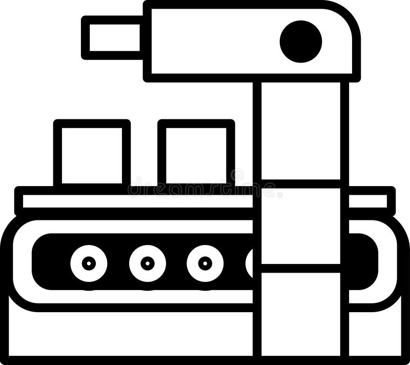 A Machine with a Black and White Design Stock Vector - Illustration of ...