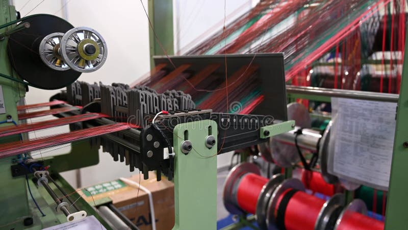 Machine for Braiding Textile Cord. Device for Feeding and Straightening ...