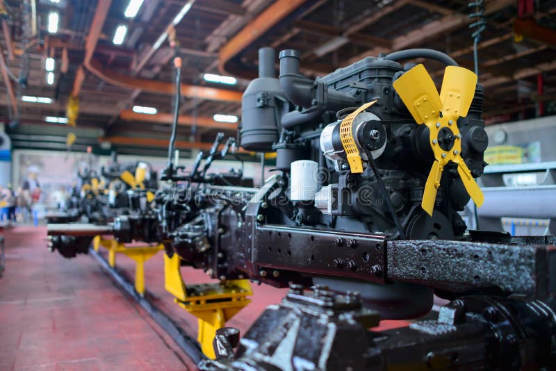 Machine-Building Plant, Assembly Shop Stock Image - Image of industry ...