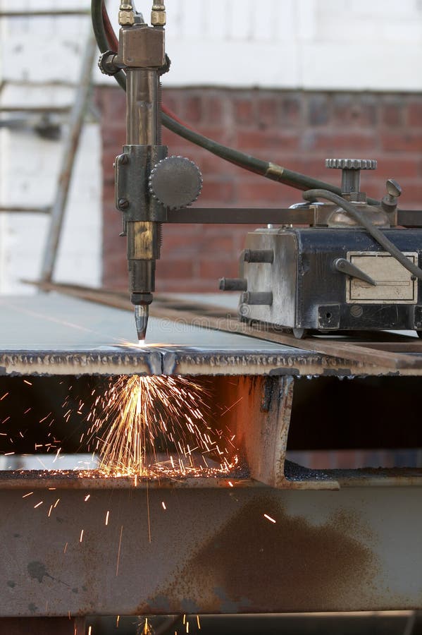 Machine burn stock image. Image of spark, work, protection - 4687733