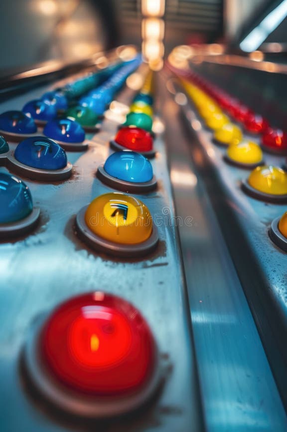 Machine buttons close up stock photo. Image of equipment - 374262424