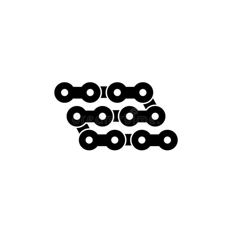 Machine Chain Icon Vector Isolated on White Stock Vector - Illustration ...