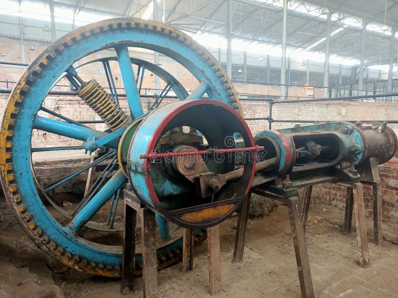 Machine in a Closed Sugar Factory Stock Image - Image of round, enginer ...