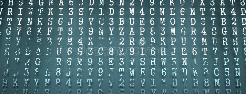 Machine Code Backdrop. Concept of Internet Technology. 3D Render Stock ...