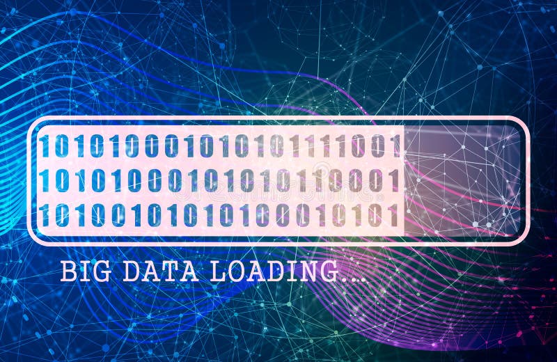 Machine Code Loading. Concept of Internet Technology Stock Illustration ...
