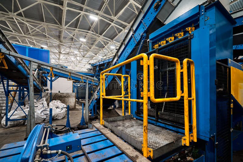 Machine for Compacting Household Waste. Compaction of Garbage into ...