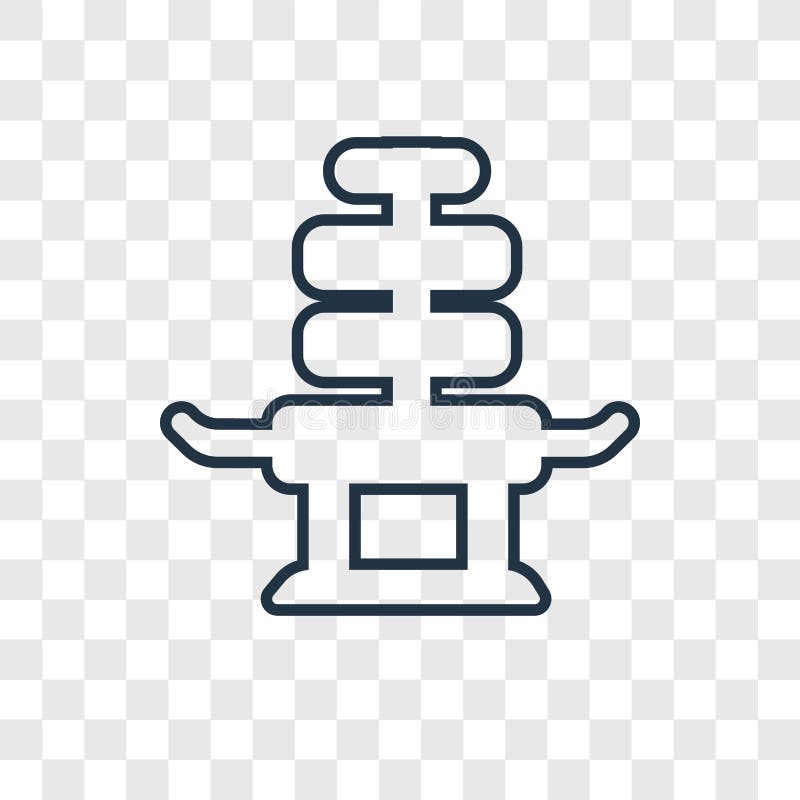 Machine Concept Vector Linear Icon Isolated on Transparent Background ...