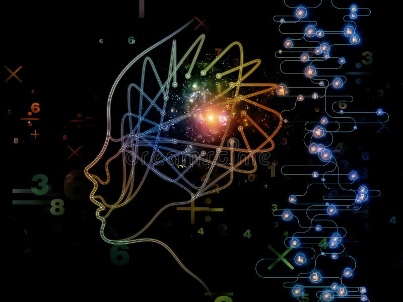 Machine Consciousness Abstraction Stock Illustration - Illustration of ...