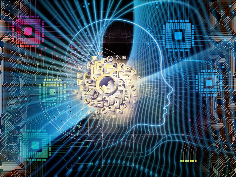 Machine Consciousness Mechanism Stock Illustration - Illustration of ...
