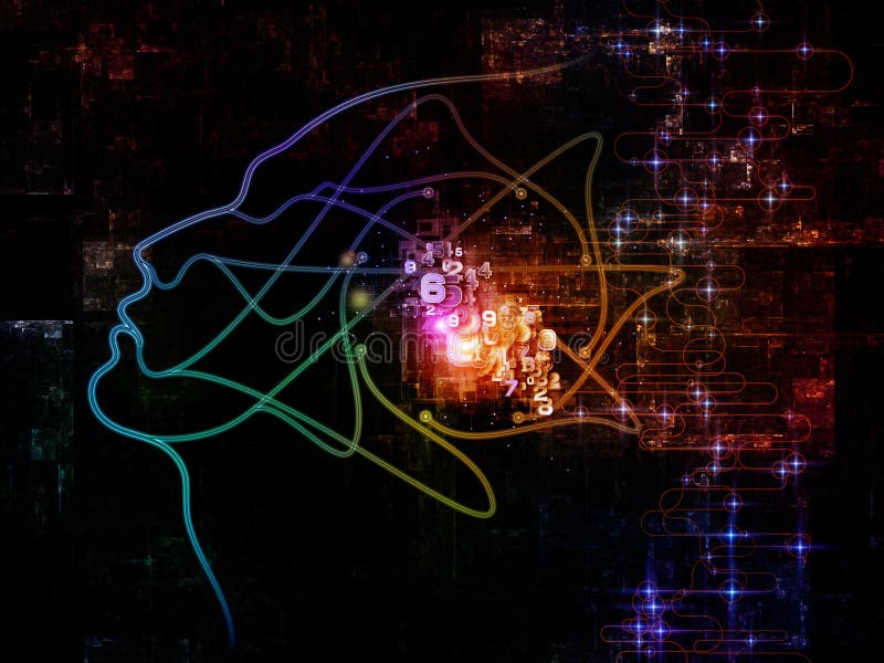 Machine Consciousness Visualization Stock Illustration - Illustration ...