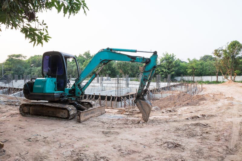 Machine at Construction Site Stock Photo - Image of rust, construction ...