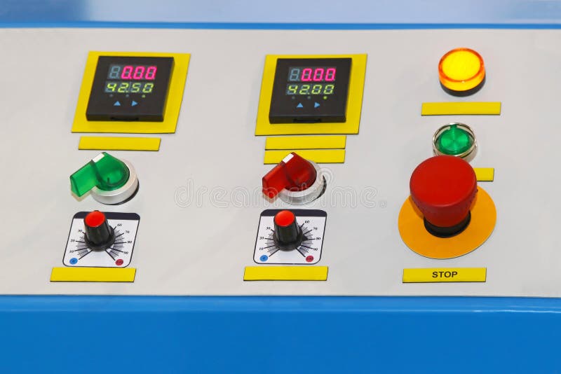Machine Control Panel stock illustration. Illustration of factory ...