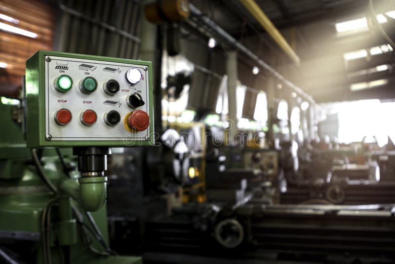 Machine Control Panel, Equipment and Mechanical Device at Factory ...