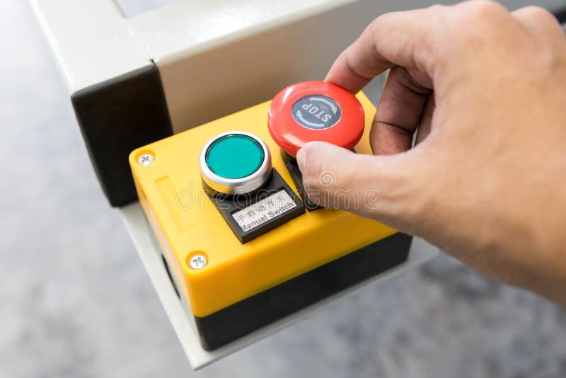 Machine Start Stop stock image. Image of electric, start - 221496157