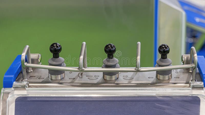 Machine Controller Joysticks Stock Photo - Image of structure ...