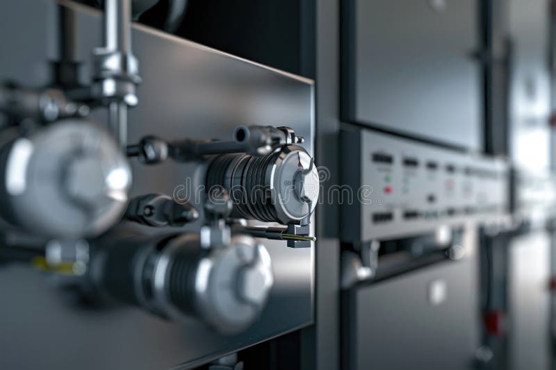 Machine Controls Close Up stock image. Image of technology - 374197089