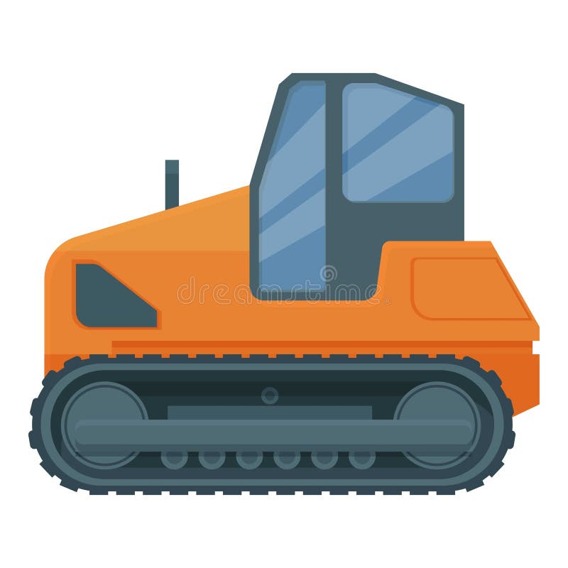 Machine Crawler Icon Cartoon Vector. Heavy Tractor Stock Vector ...
