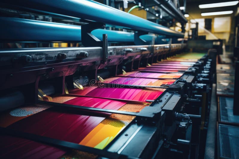 A Machine that Creates Colored Sheets of Paper. Can Be Used for Various ...