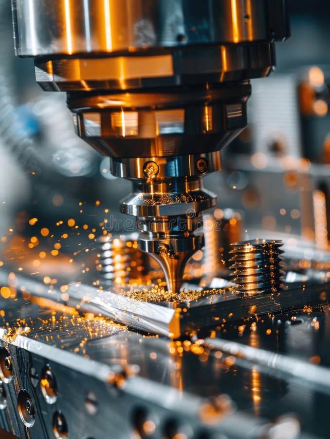 Machine Cutting Coins Close Up Stock Photo - Image of banking, close ...
