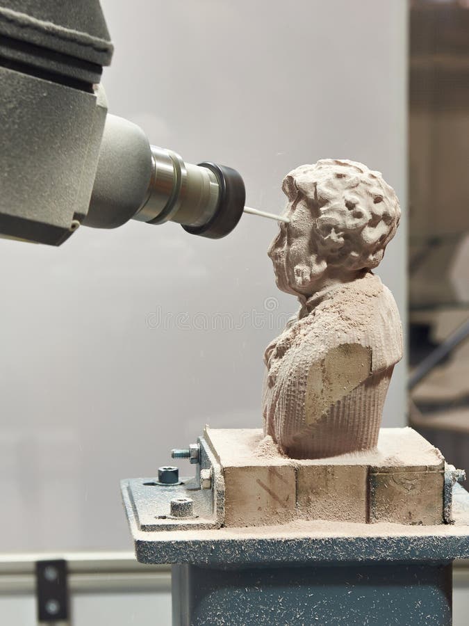 Machine for Cutting Figures Stock Photo - Image of people ...