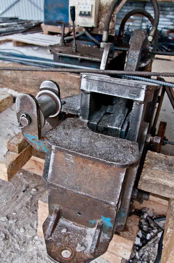 Machine for Cutting Reinforcement. Stock Photo - Image of drive, metal ...