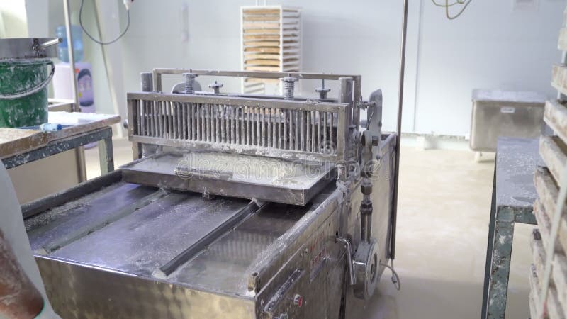 Machine for Cutting Turkish Delight Confectionary. Production of Sweets ...