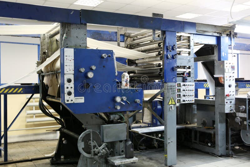 Machine d'impression photo stock. Image du brochure, éditez - 9551482