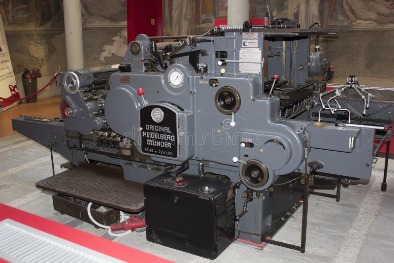 Presse Typographique D'Heidelberg Photographie éditorial - Image du ...