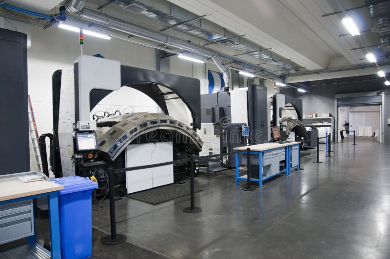 Machine D'impression : Presse Rotatif Digital Photo stock - Image du ...