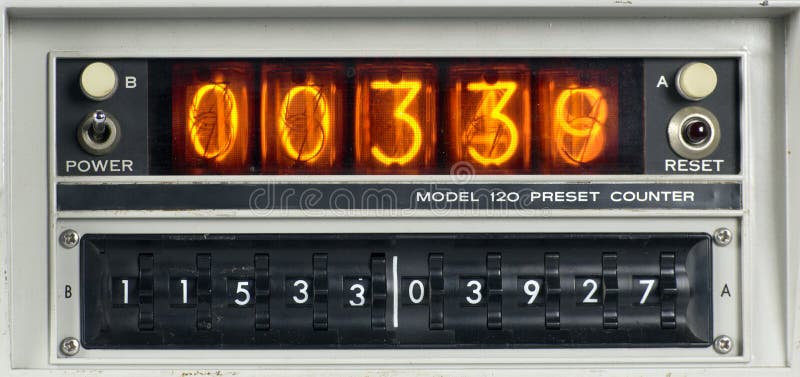 Machine De Compte Scientifique Image stock - Image du néon, lumières ...