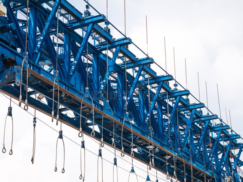 Machine De Construction De Poutre De Pont Pour La Route Image stock ...