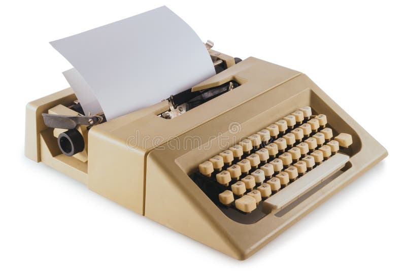 Machine De Dactylographie De Cru Sur Un Bureau Photo stock - Image du ...