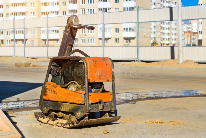 Machine De Ramassage Pour Compactage Du Sol Sur Le Chantier De ...