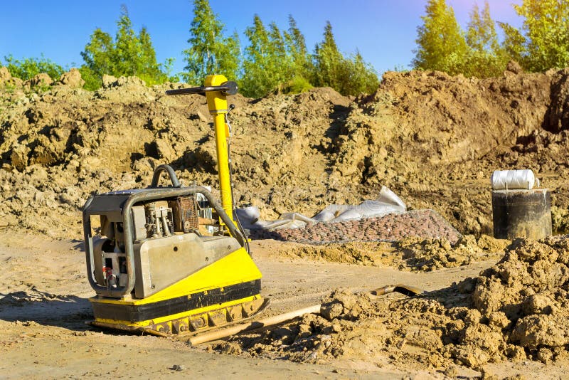 Machine De Enfoncement Manuelle Pour Le Sol De Compactage Sur La Route ...