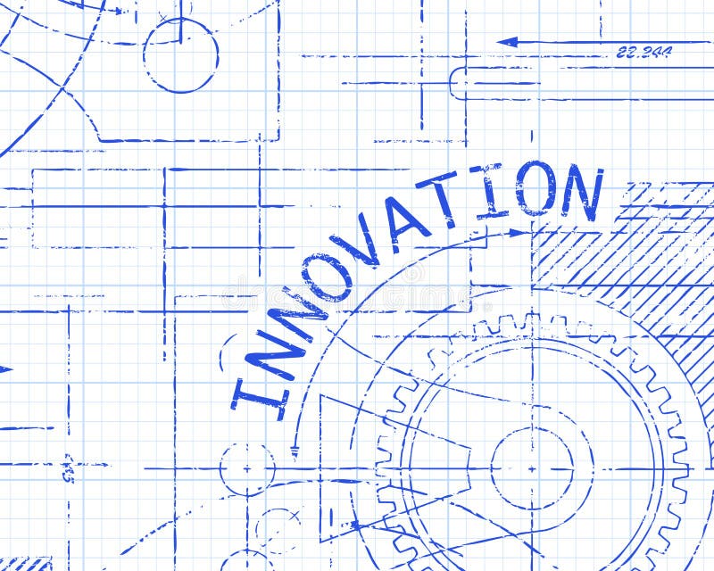 Machine De Papier De Graphique D'innovation Illustration de Vecteur ...