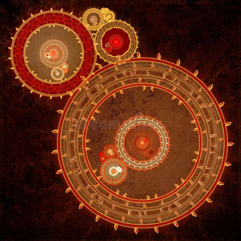 Dents Et Machines De Steampunk De Rouage D'horloge Illustration Stock ...