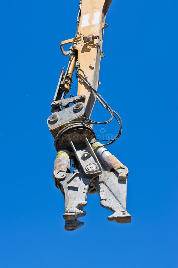 Machine for dismantling stock photo. Image of steel, bulldozer - 65219538