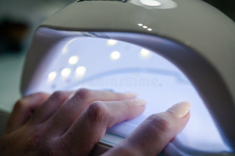 The Machine for Drying of Nails. Accessories for Manicure Stock Photo ...
