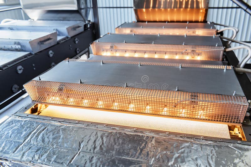 Machine Drying Wheat Grains on Conveyor Stock Image - Image of farm ...