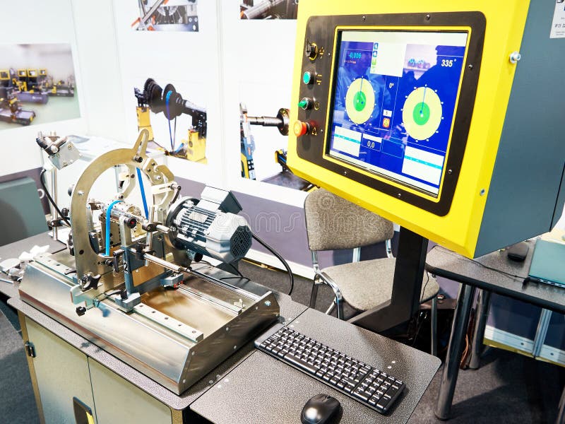 Machine for Dynamic Balancing of Rotors Stock Image - Image of ...