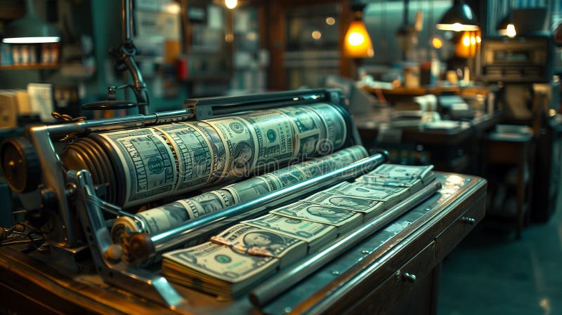 A Machine is Earning a Good Income in a Studio Couch Stock Image ...