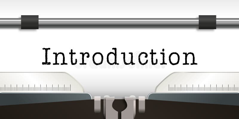 Introduction word with man stock illustration. Illustration of ...