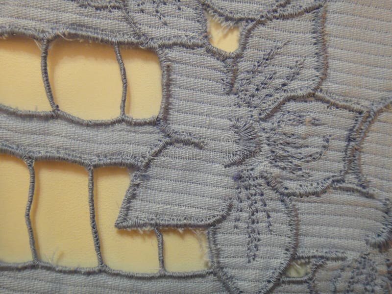 Richelieu Embroidery, Floral Pattern Stock Photo - Image of handmade ...