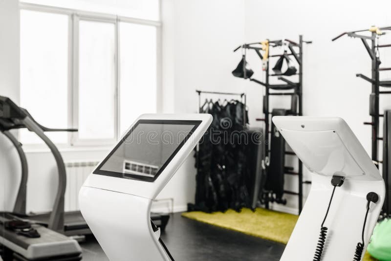 Machine for EMS training stock photo. Image of muscle - 155105988